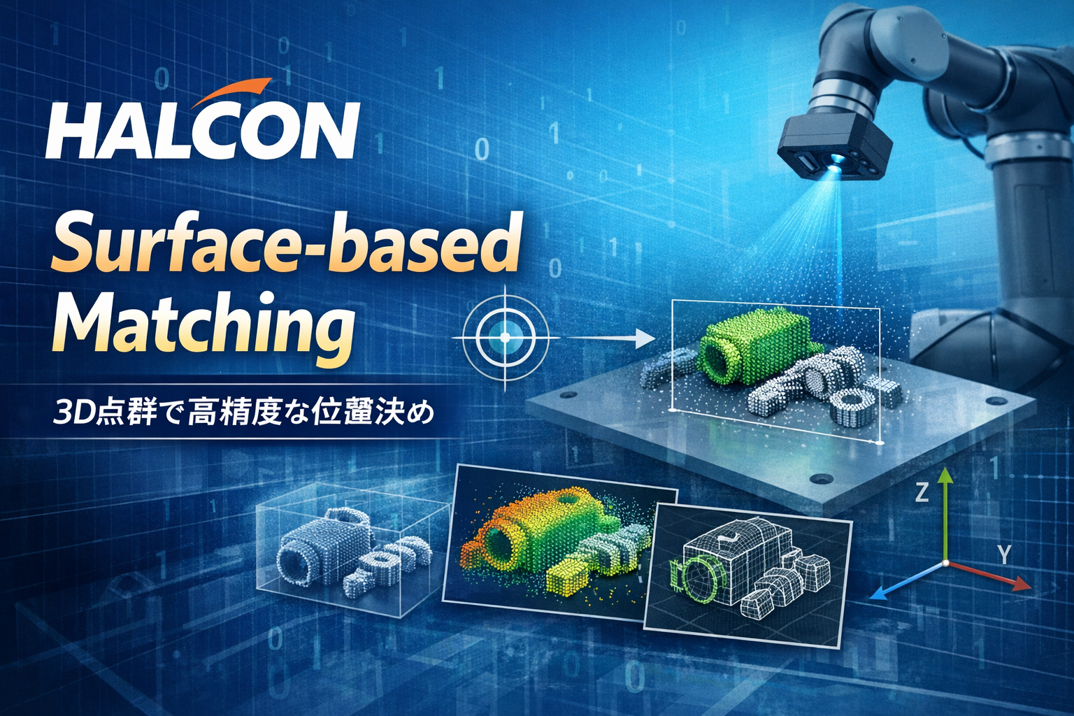【HALCON】Surface-based Matching（サーフェスマッチング）解説｜3D点群で高精度位置決め | ゆたんぽBLOG